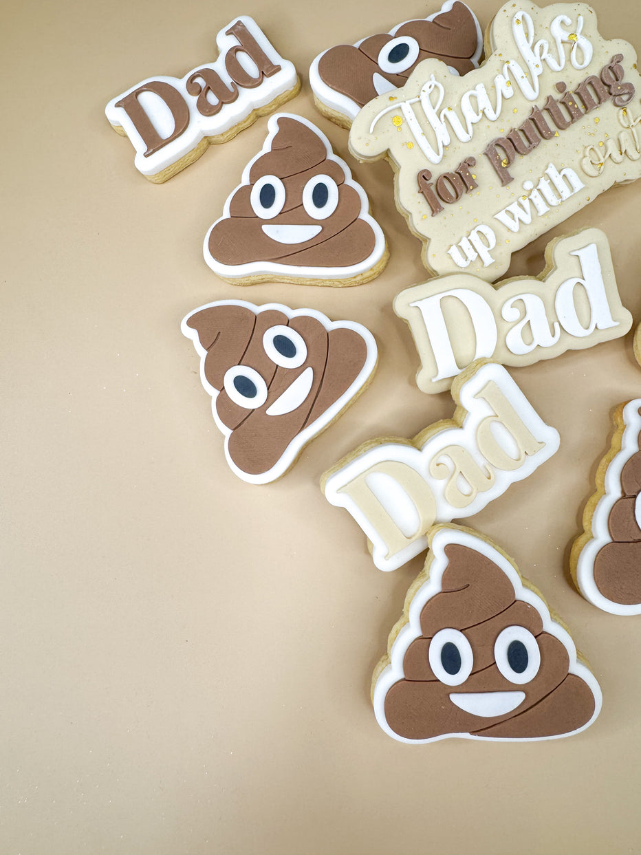 Poop Emoji Cookie Cutter & Stamp – The Sweet Side Designer