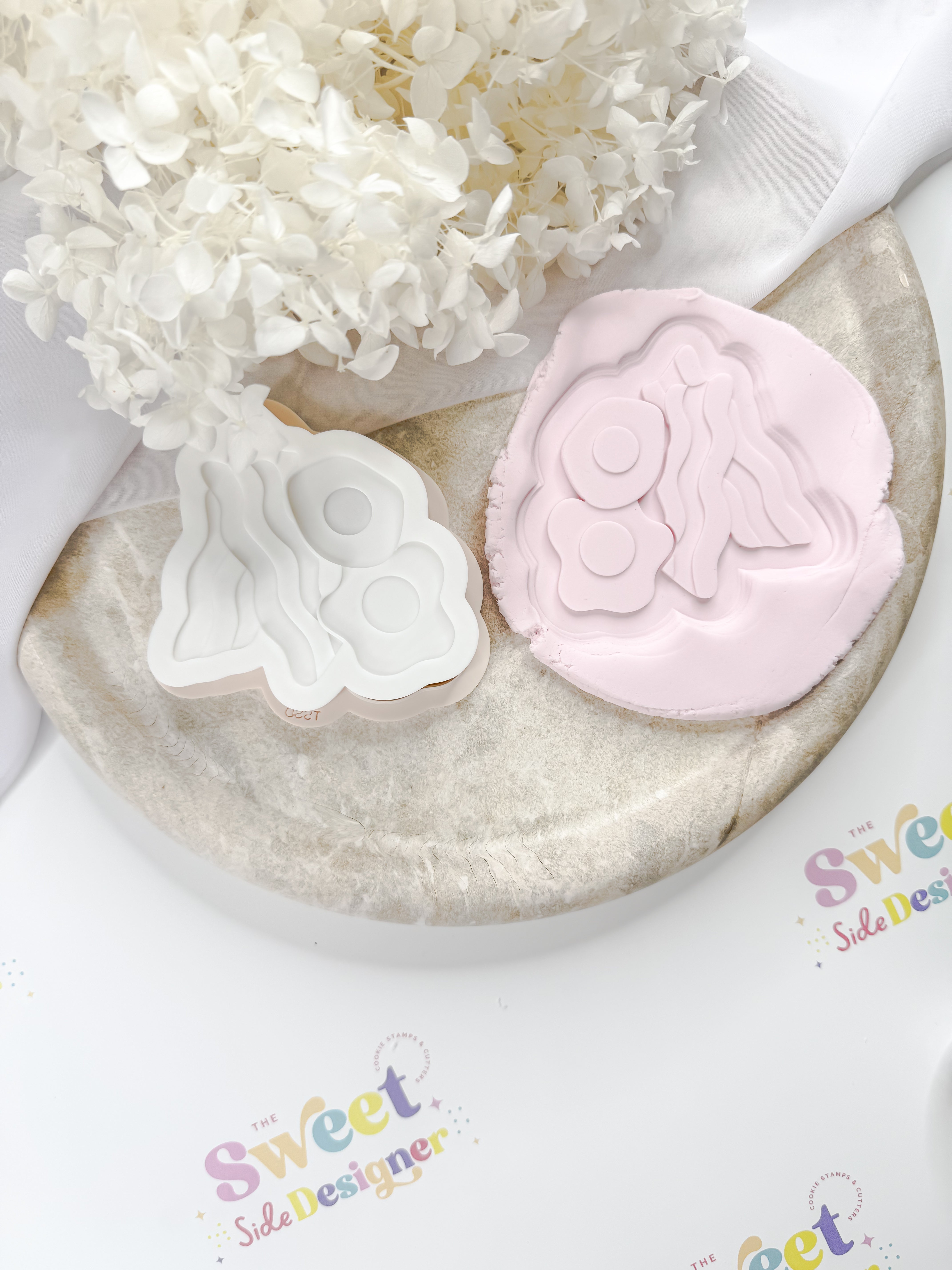 Bacon & Eggs Cookie Cutter & Stamp – The Sweet Side Designer