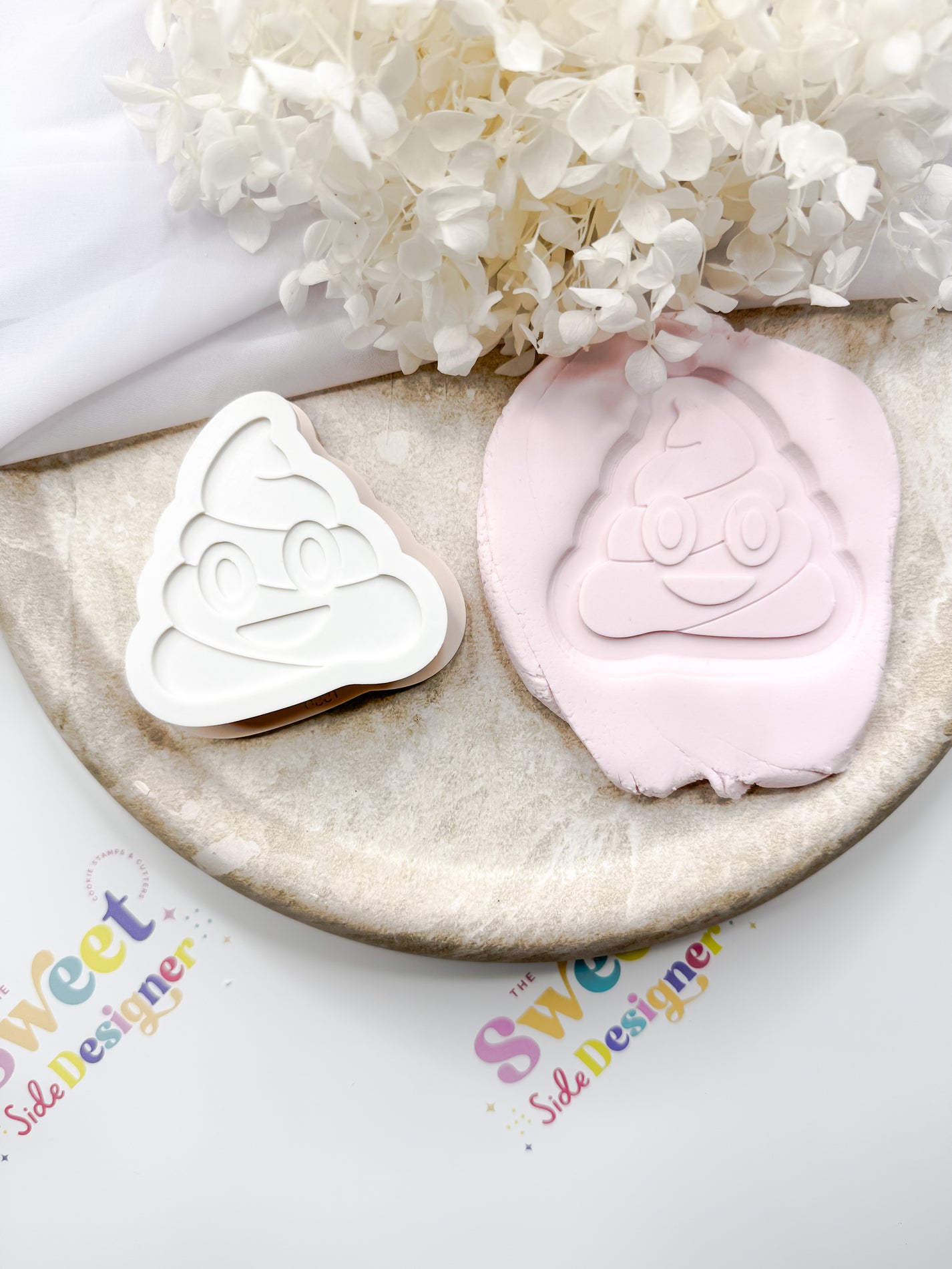 Poop Emoji Cookie Cutter & Stamp – The Sweet Side Designer