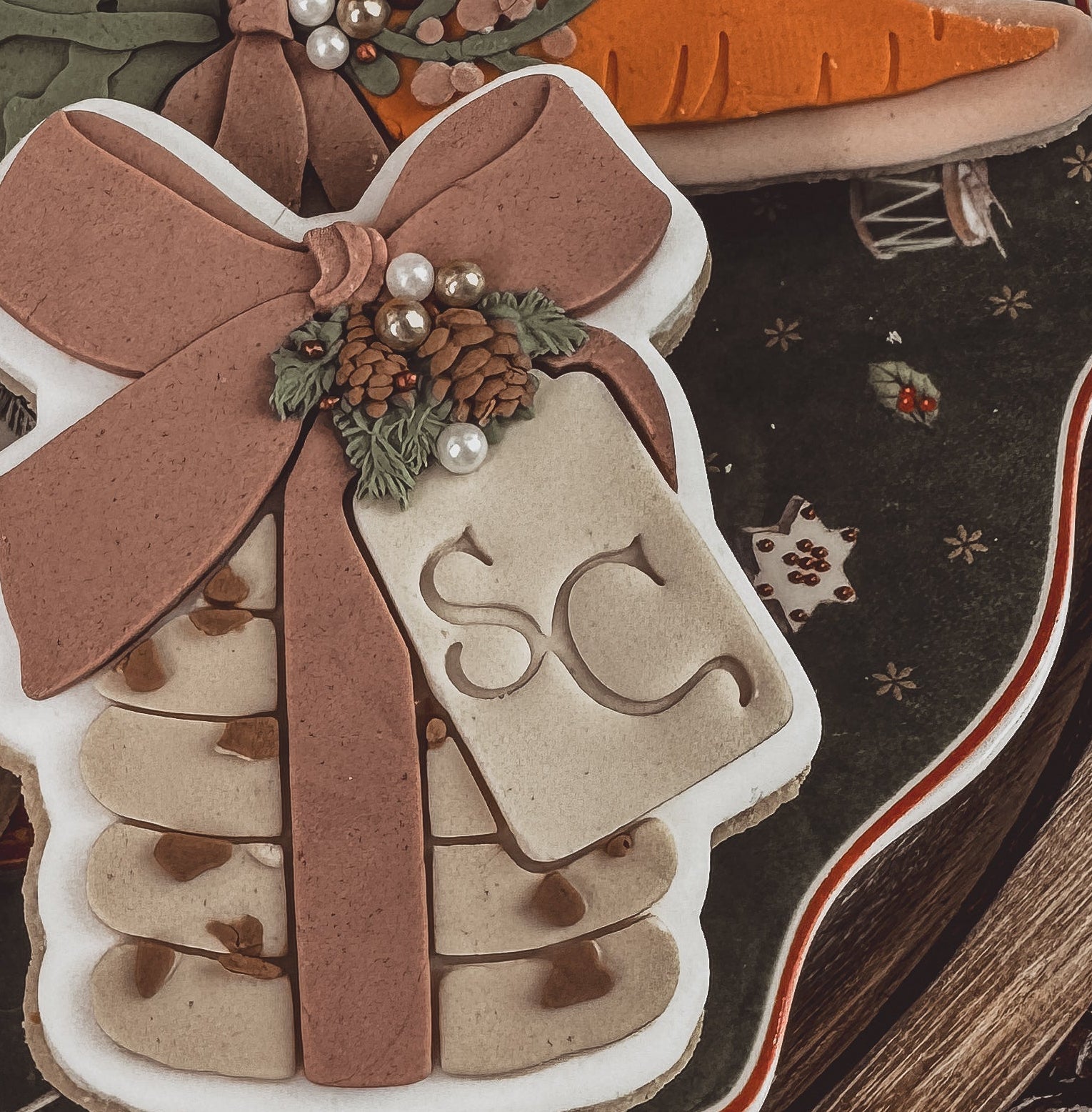 Choc Chip Cookie Stack With Bow Cookie Cutter & Stamp – The Sweet Side ...