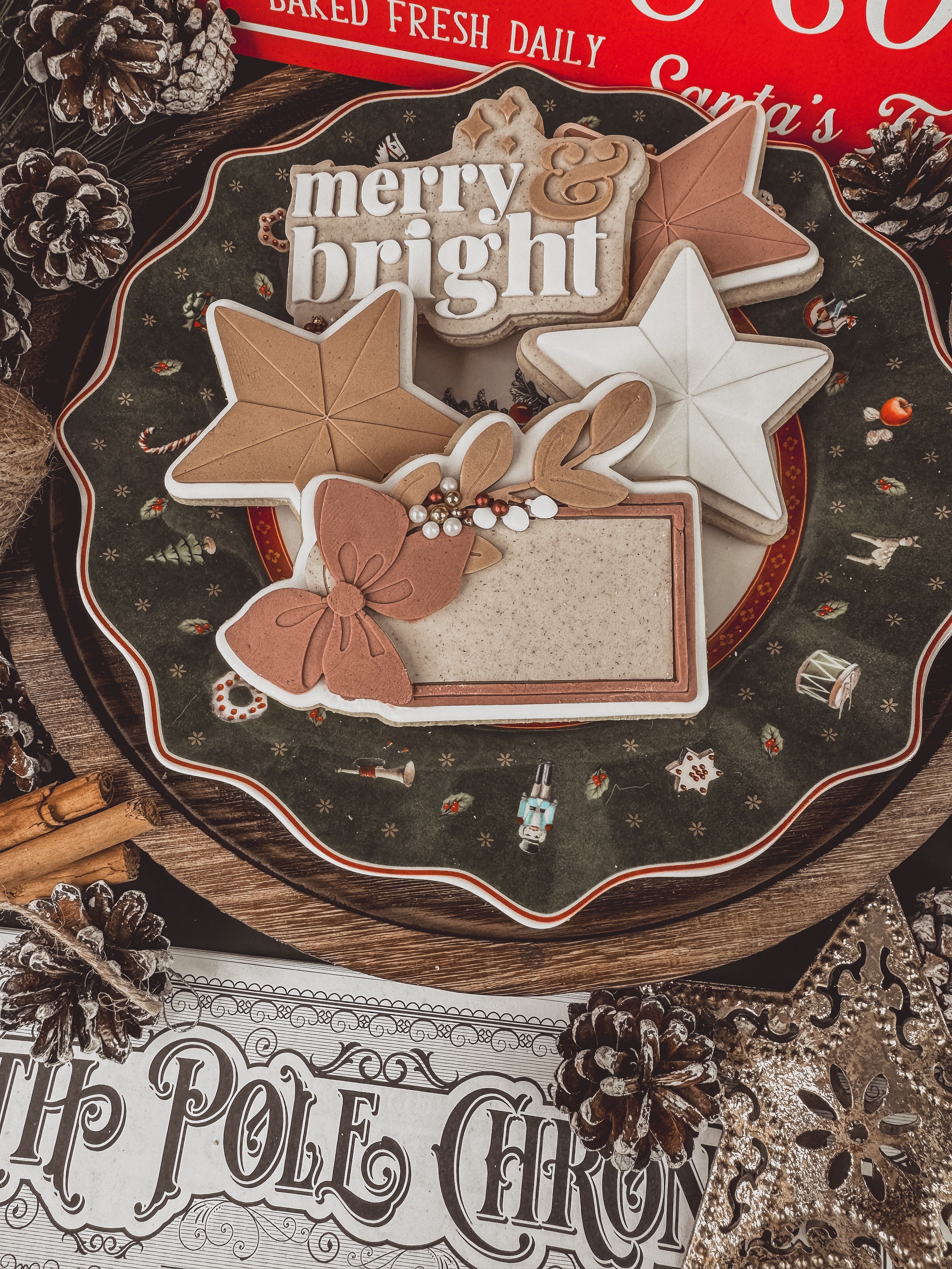 Blank Gift Tag With Foliage Cookie Cutter & Stamp – The Sweet Side Designer