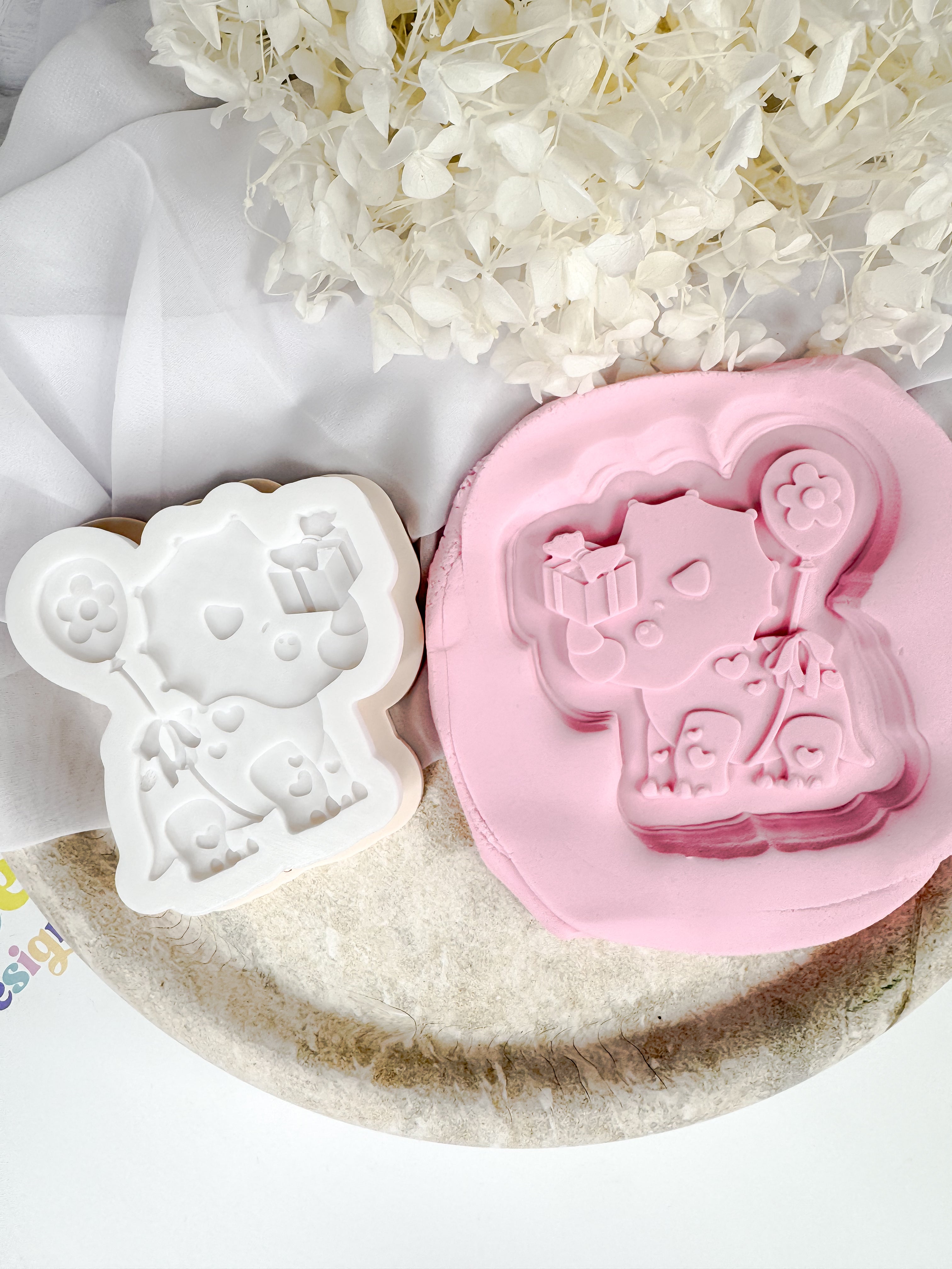 Girly Triceratops Party Cookie Cutter & Stamp – The Sweet Side Designer