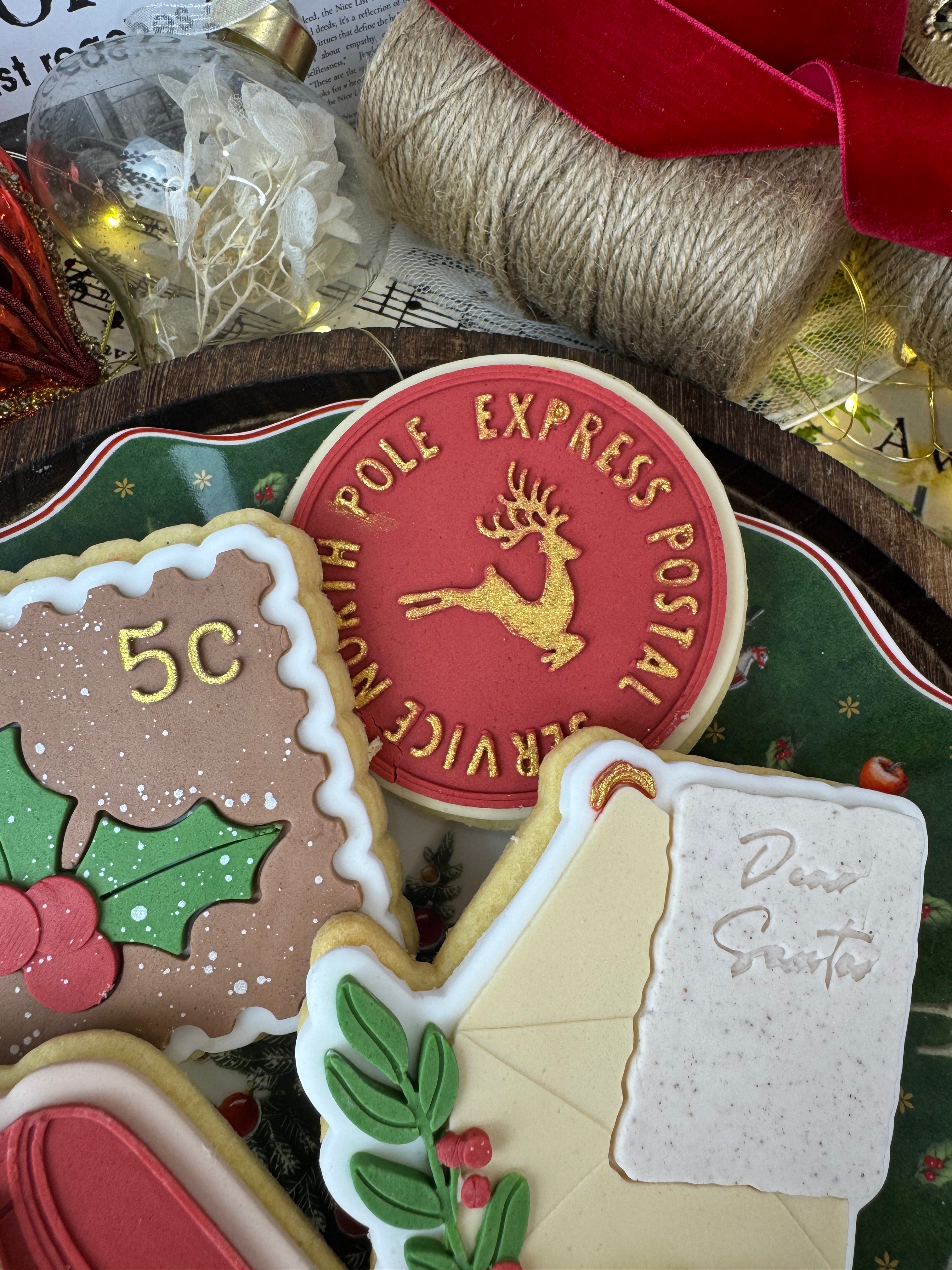 North Pole Express Postal Service Cookie Cutter & Stamp – The Sweet ...